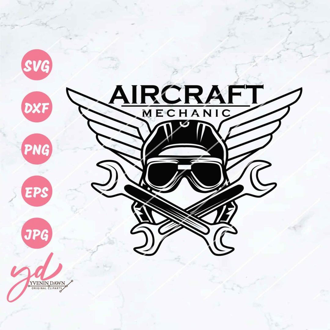Mechanic Svg | Aircraft Mechanic Svg | Airplane Mechanic Svg | Aircraft ...