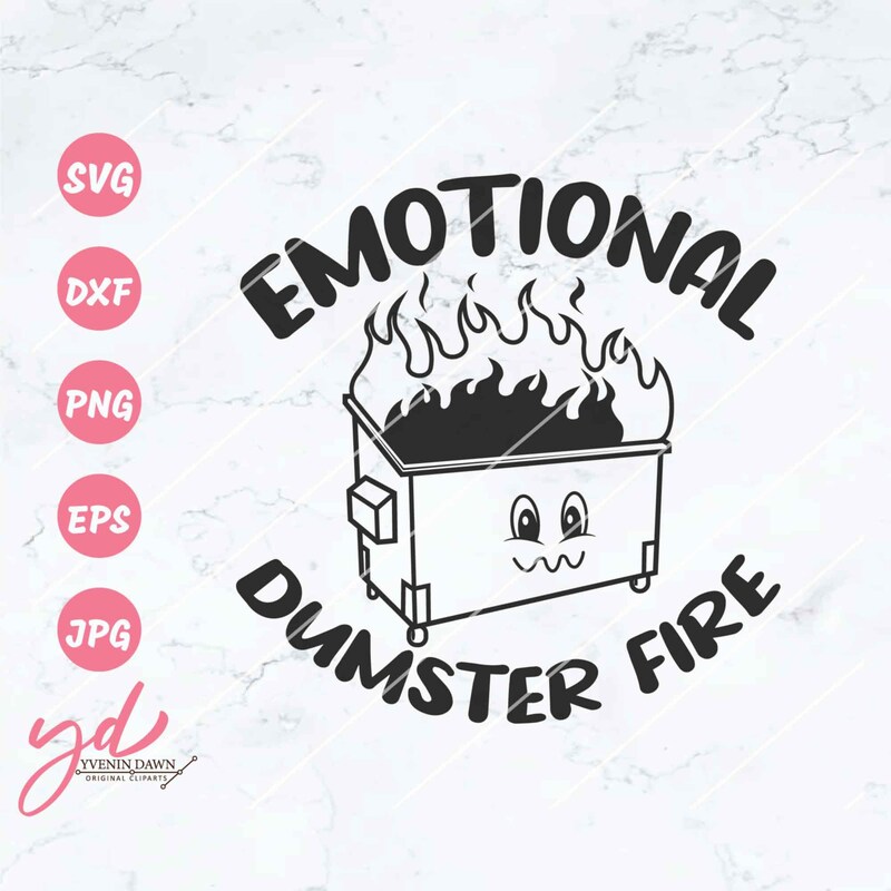 Dumpster Fire Svg - Etsy