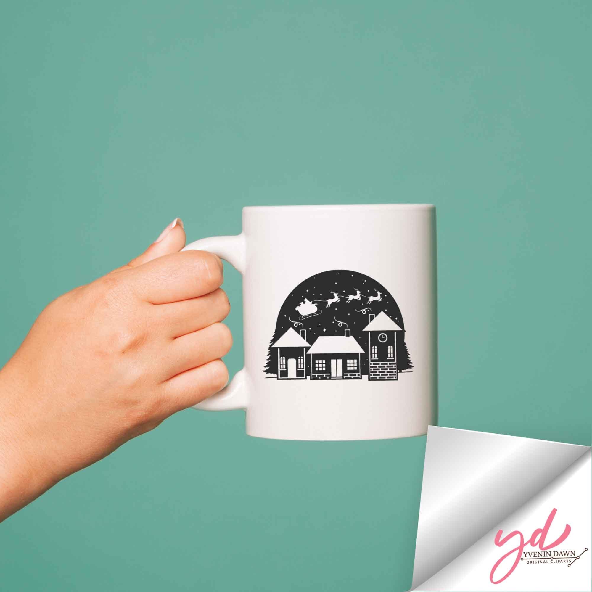 Christmas Scene Svg Christmas Village Svg Christmas Town - Etsy