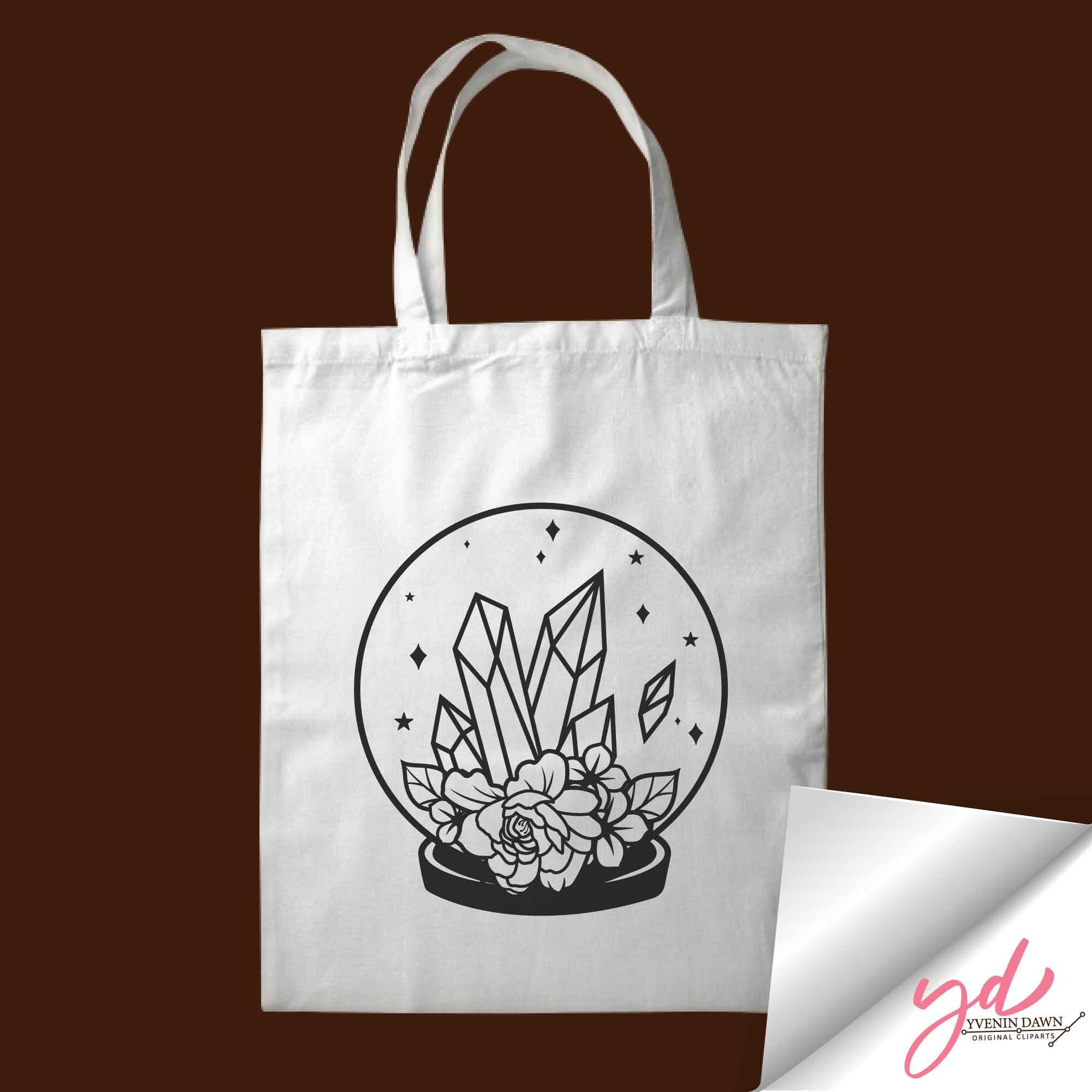 Crystal With Flower Svg Crystal Ball Svg Mystical Svg - Etsy