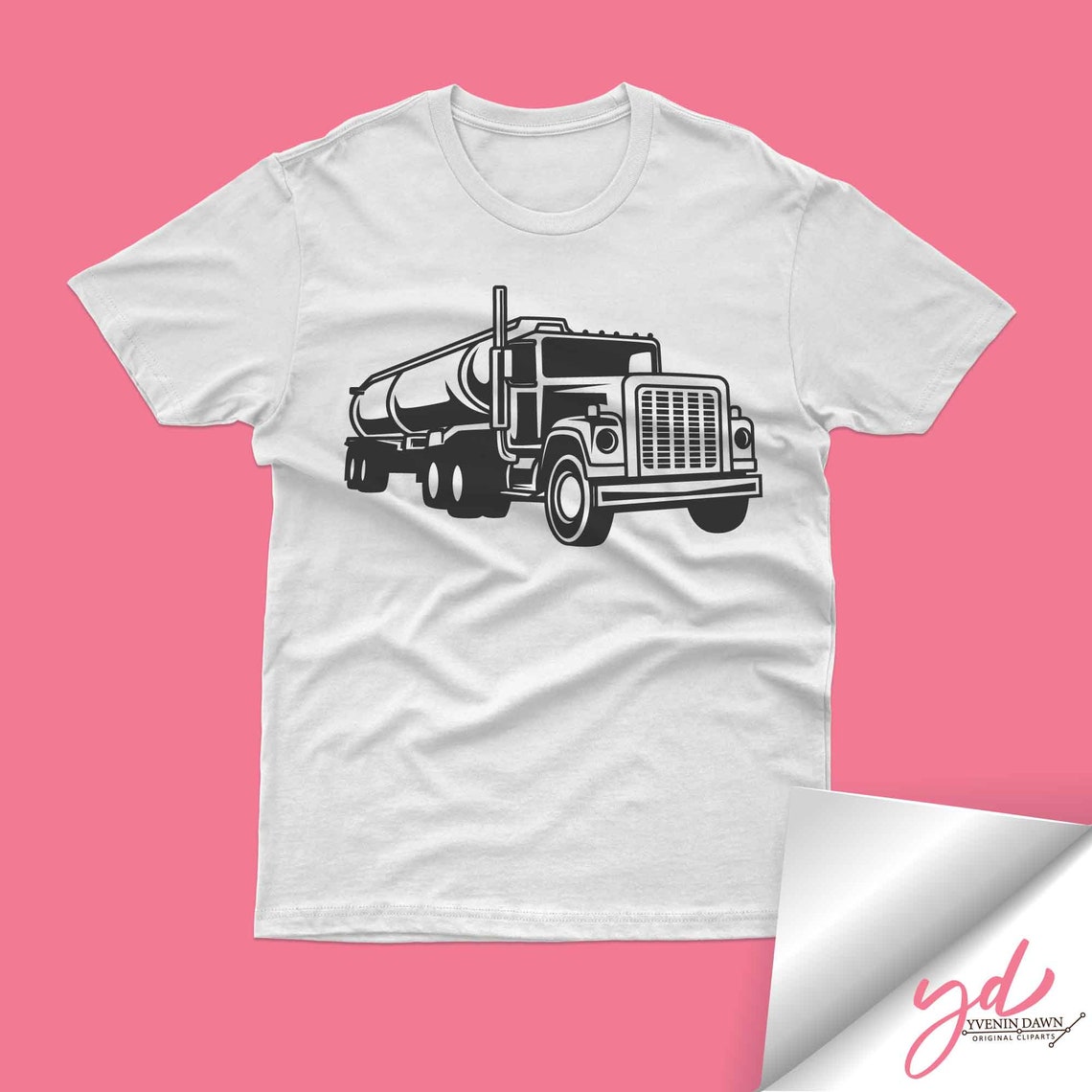 Oil Tanker Truck SVG PNG: Trucker Clipart (digital Files) - Etsy