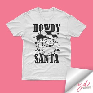 Howdy Santa Svg Png | Christmas Santa Svg | Cowboy Santa Svg | Country ...