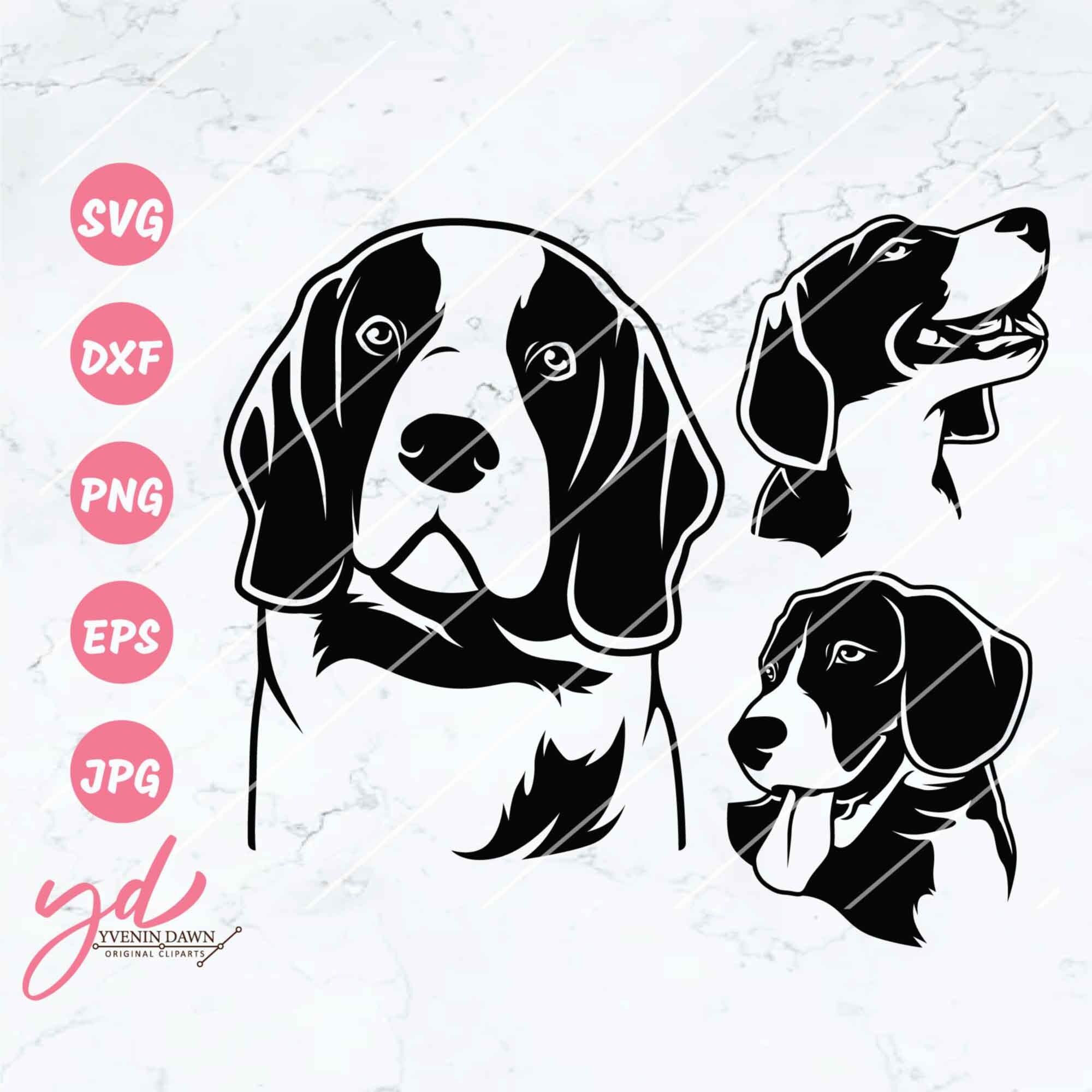 Beagle Dog Svg Dog Svg Cute Pet Face Svg Beagle Svg - Etsy
