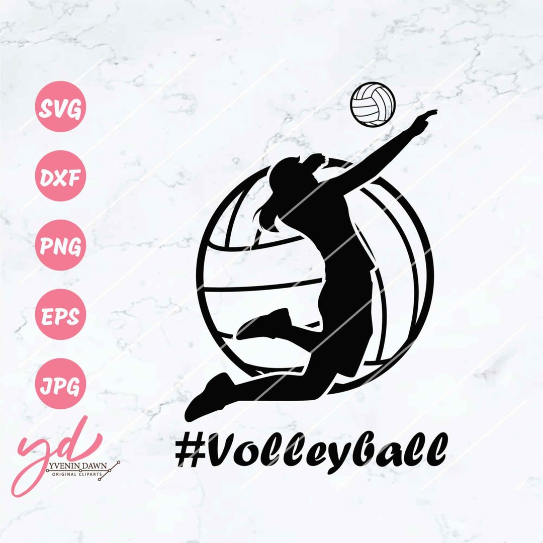 Volleyball Svg | Volleyball Player Svg | Volleyball Mom Svg | Spike Svg ...