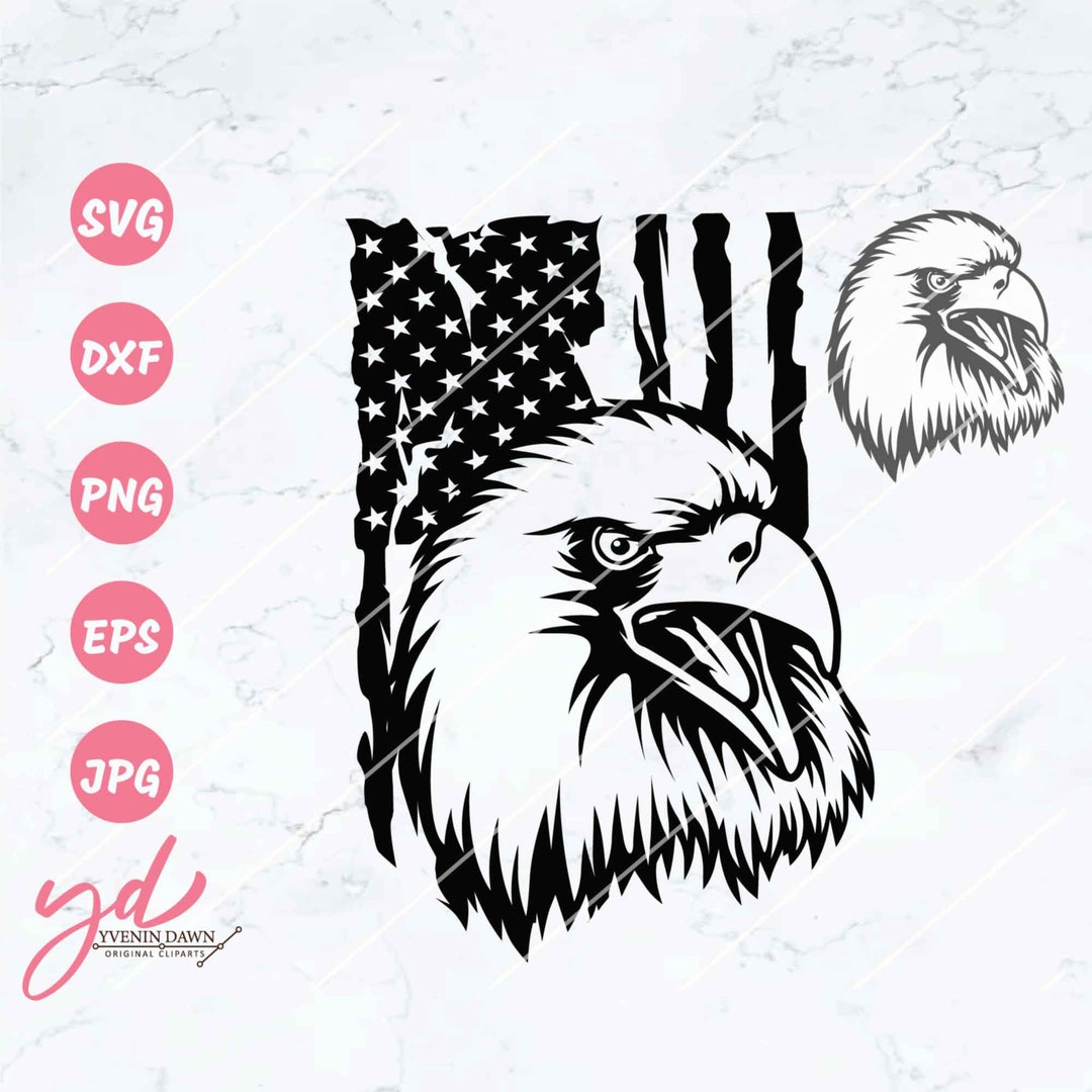 Patriotic Eagle Svg Bald Eagle Svg Patriotic Svg American Eagle Svg ...