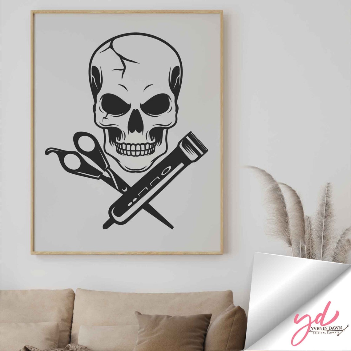 Barber Skull Svg File Barber Svg Skull Svg Barber - Etsy