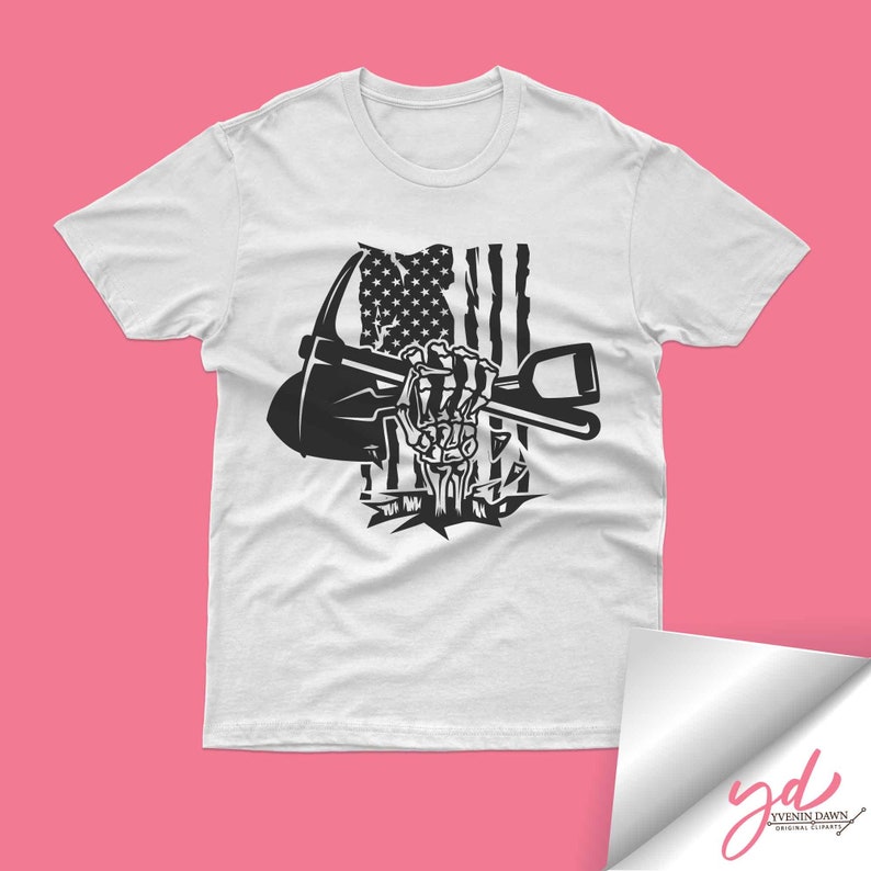 US Mining Skeleton Hand Svg Us Miner Mining Svg Skeleton - Etsy