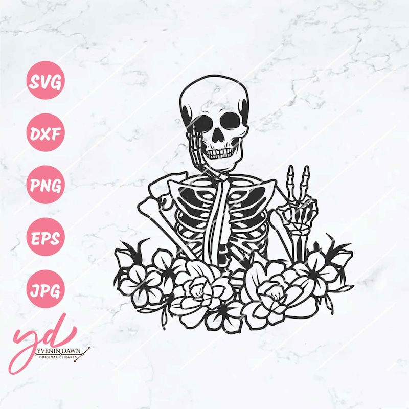 Skeleton Peace Sign - Etsy