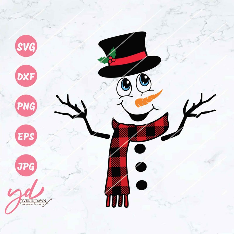 Snowman Hat Svg - Etsy