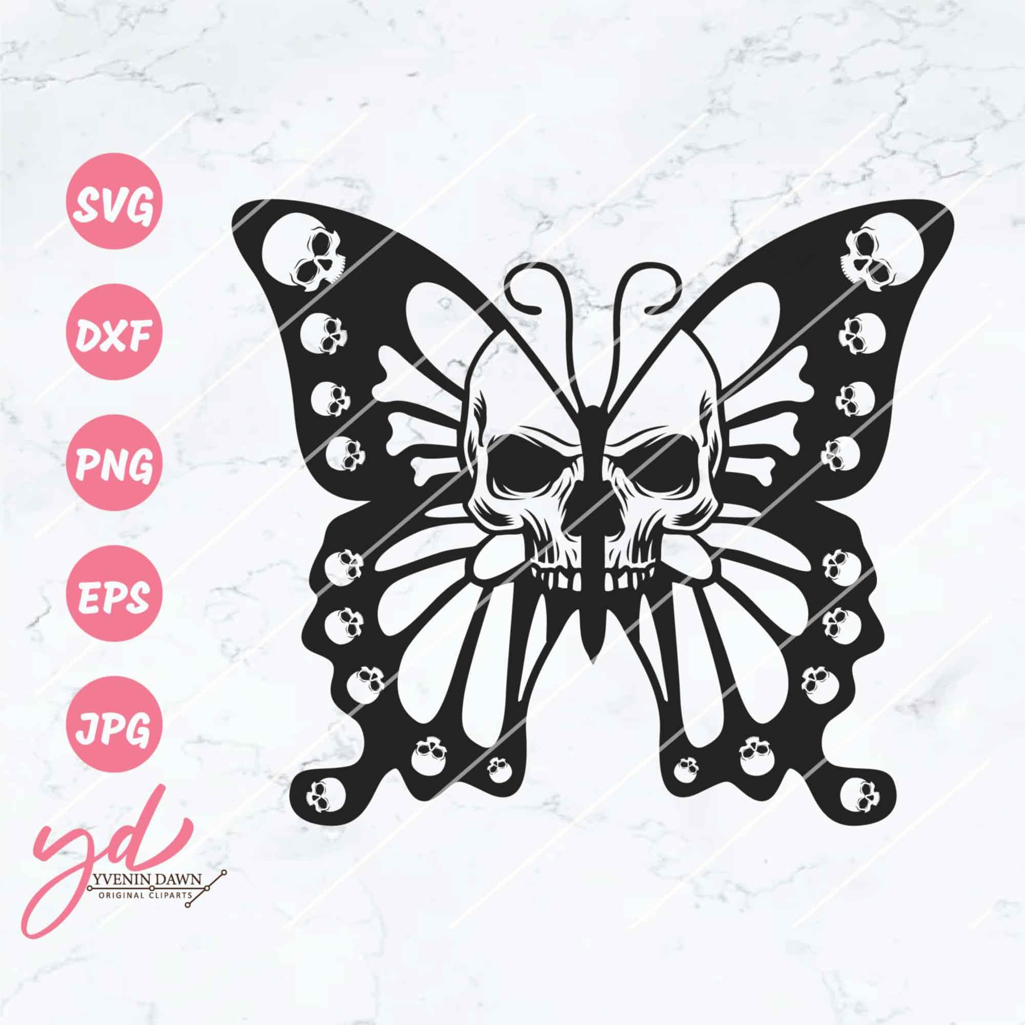Skull Butterfly Svg Skeleton Svg Butterfly Svg Gothic - Etsy Singapore