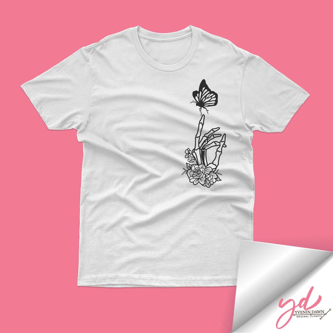 Floral Skeleton Hand With Butterfly Svg Skeleton Hands Svg - Etsy