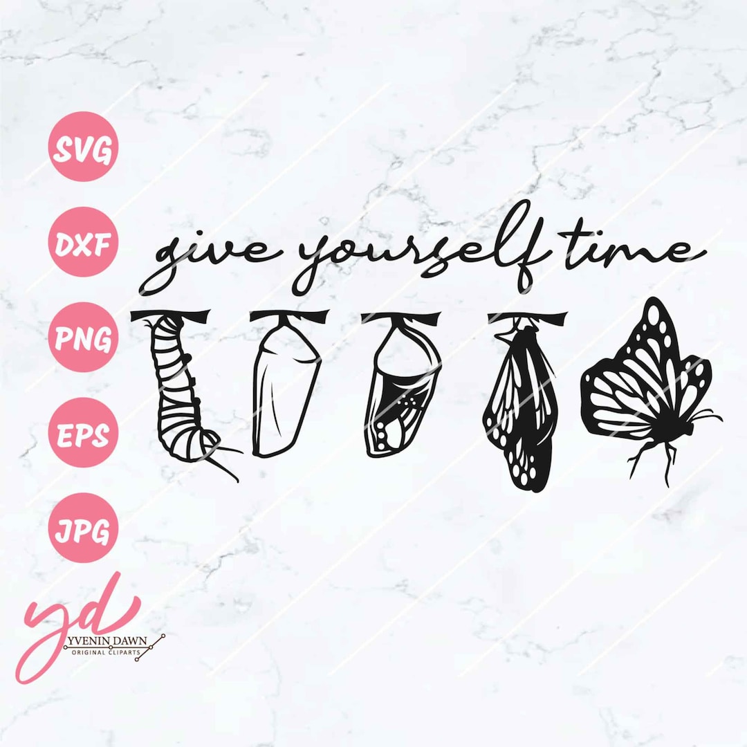 Butterfly Life Cycle SVG PNG: Inspirational Quote (digital Download) - Etsy