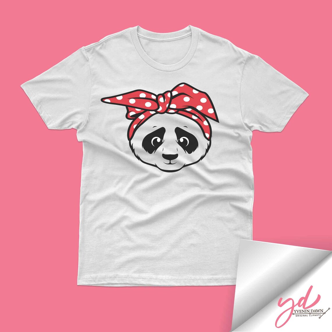 Panda Svg Cute Panda Face Svg Panda With Bandana Svg - Etsy