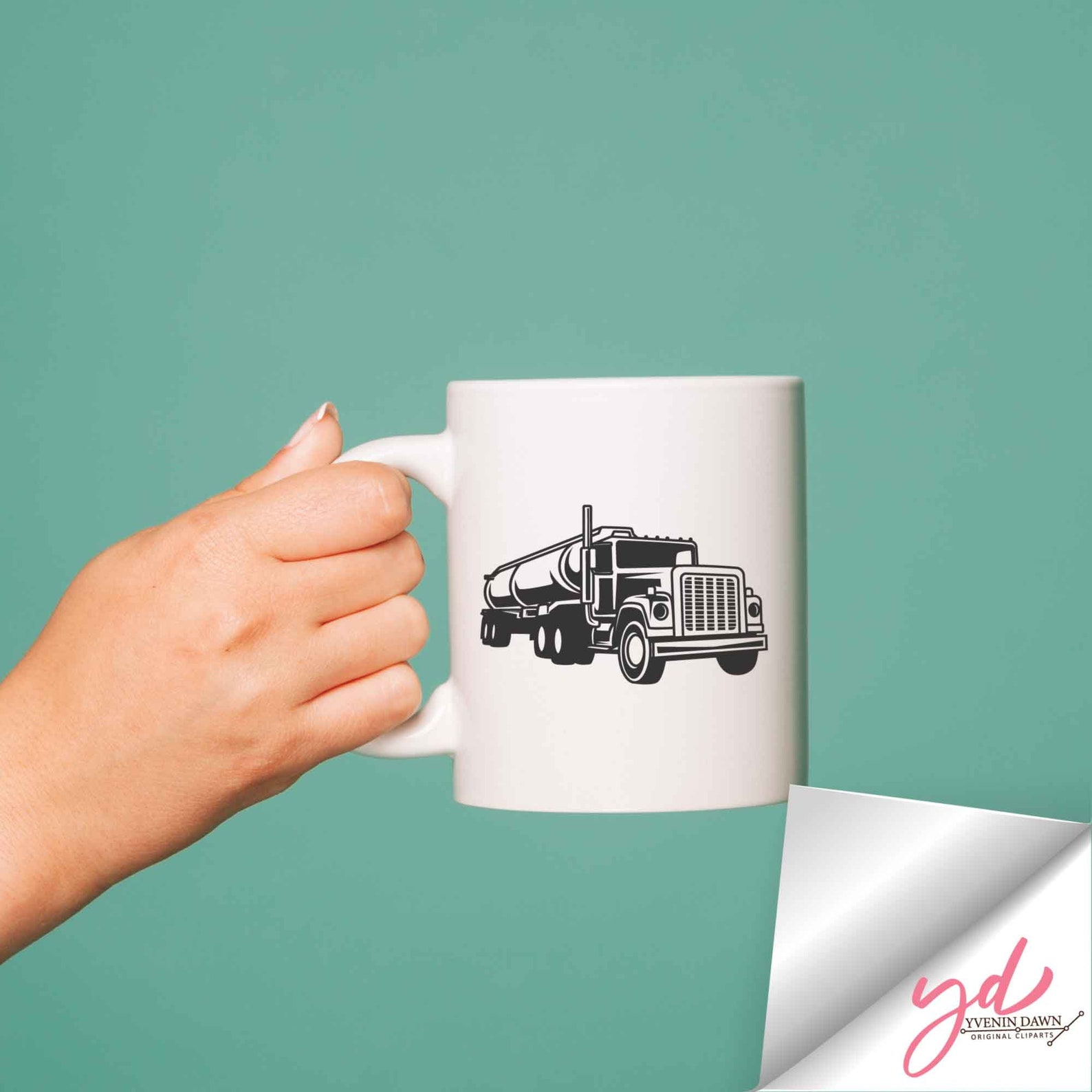 Oil Tanker Truck SVG PNG: Trucker Clipart (digital Files) - Etsy