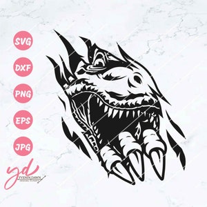 Dinosaur Dino Raptor T-rex Scratch Svg Png | Triceratops Tyrannosaurus ...
