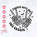 People Give Me the Creeps Svg Skeleton Hand Peace Sign Svg - Etsy