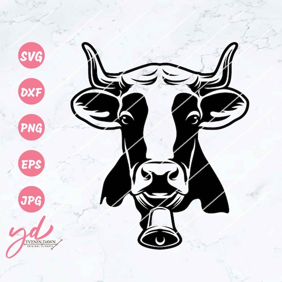 Farm Cow Svg Cow Svg Cow Face Svg Cow Head Svg Calf - Etsy