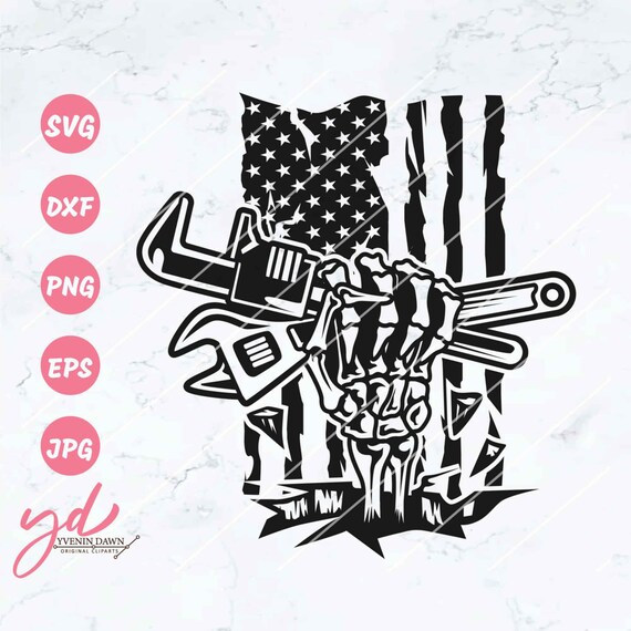 US Plumbing Svg Us Plumbing Skeleton Hands Svg Plumber - Etsy
