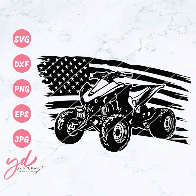 US Atv Svg USA Flag Atv Atv Svg Atv Riding Svg Atv - Etsy