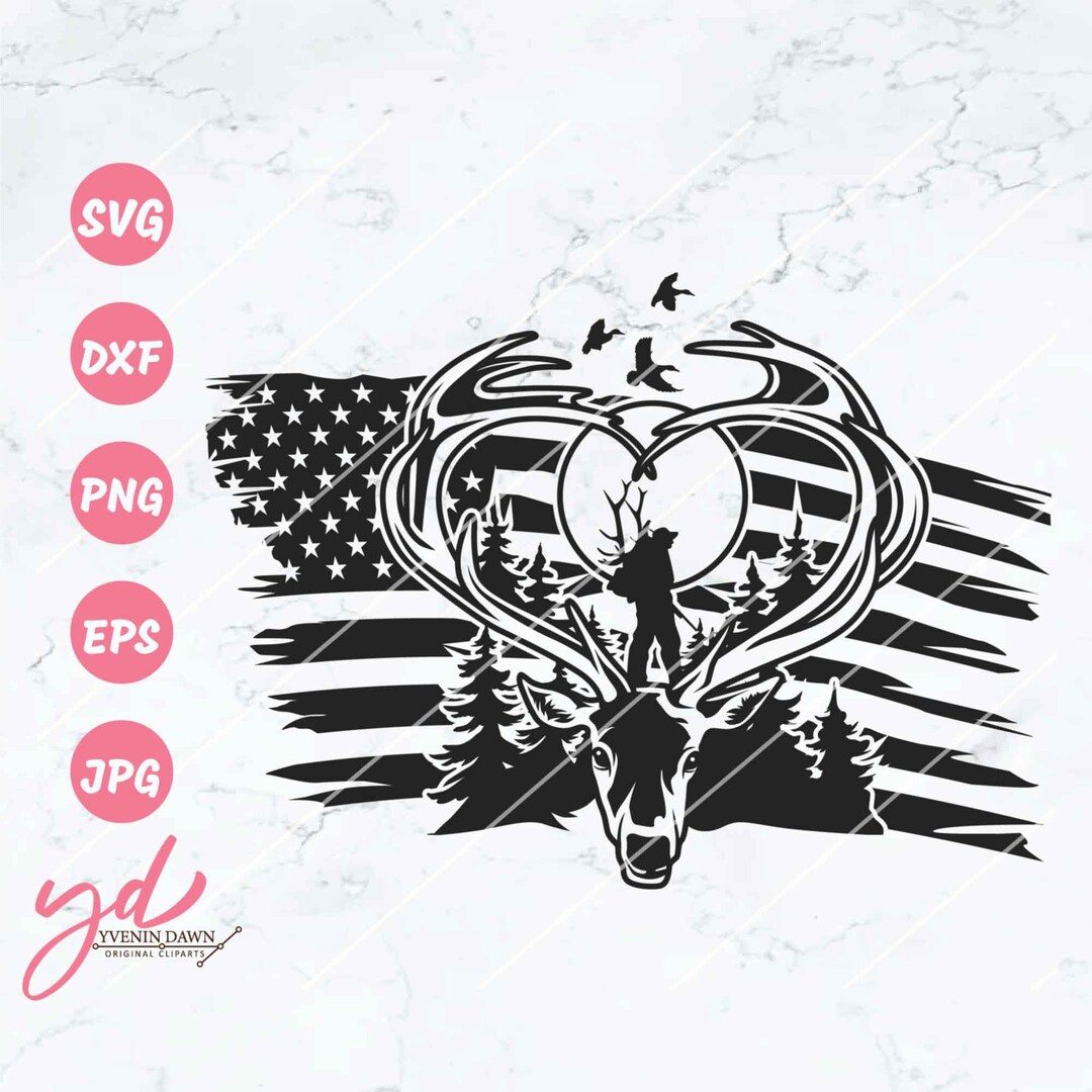 Love Hunting Svg Png | US Deer Hunting Svg | US Duck Hunting Svg ...