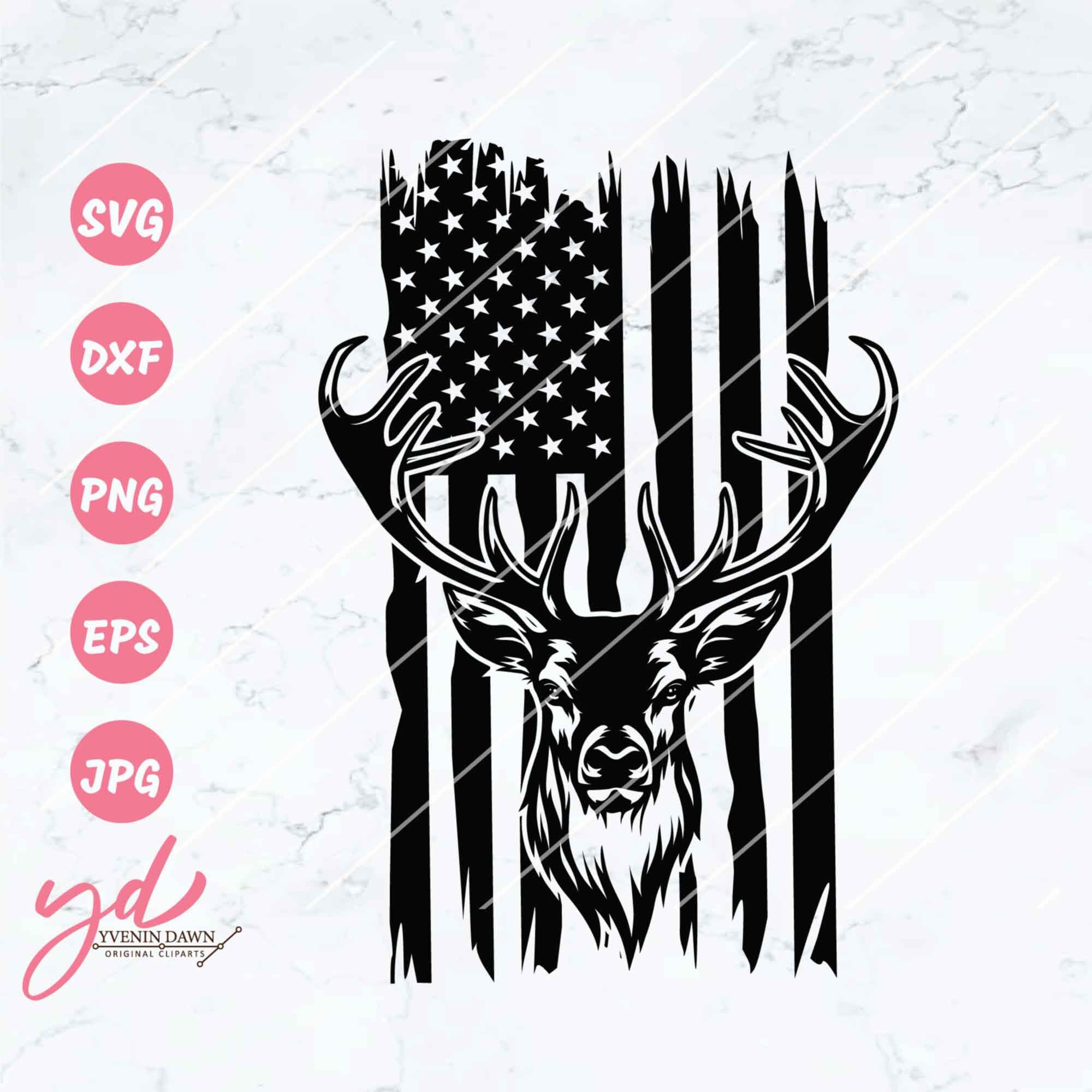 Us Buck Head Svg Deer Hunting Svg Deer Head Svg Deer - Etsy