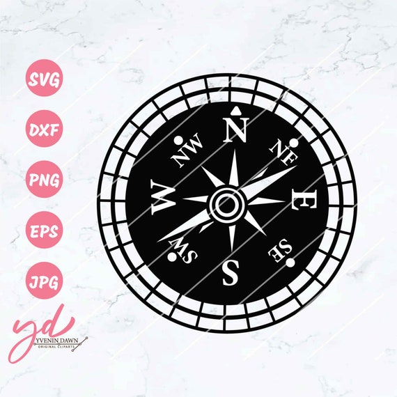 Compass Svg Compass Star Adventure Compass Outdoor Svg - Etsy