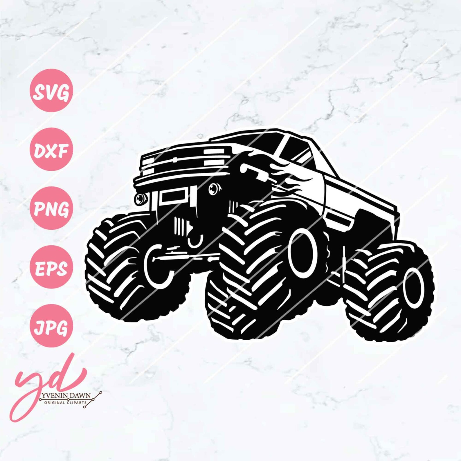 Monster Truck Svg Monster Truck Clipart Truck Svg - Etsy