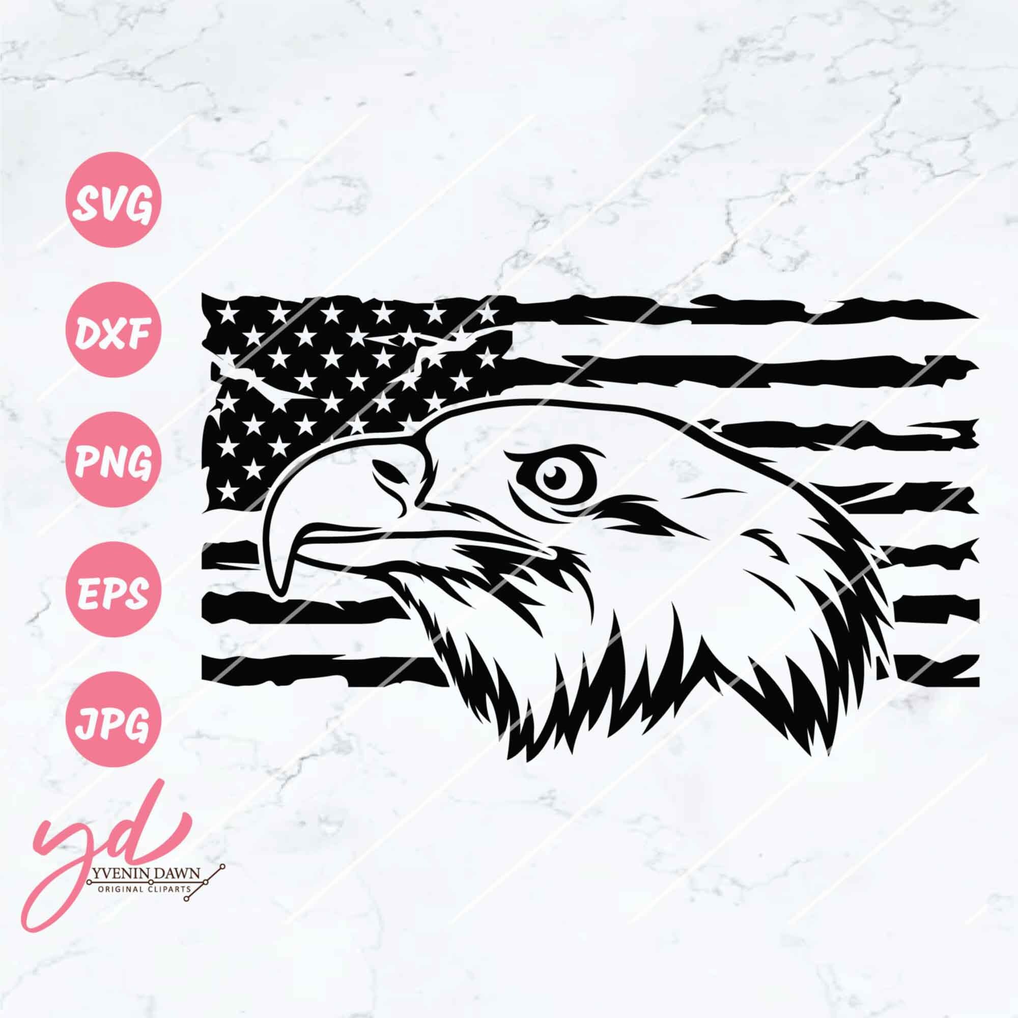 Águila patriótica svg / águila svg / águila americana svg / - Etsy México