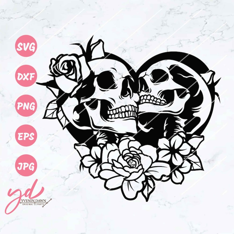 Skull Lovers SVG File Skeleton Svg Skull Lover Kiss Svg - Etsy UK