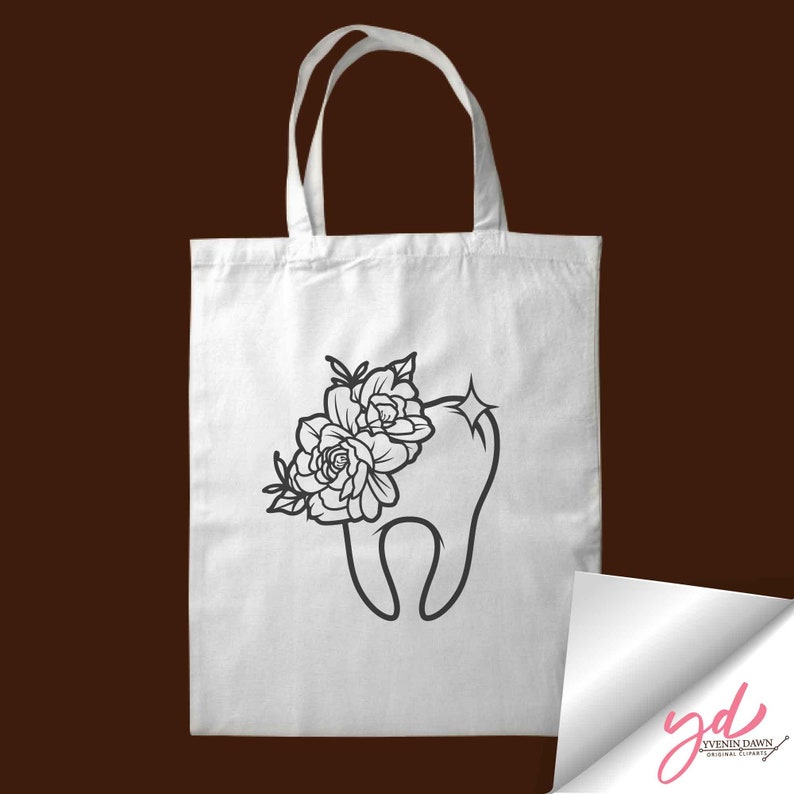 Floral Tooth Svg Png Floral Dentist Svg Dentistry Svg - Etsy