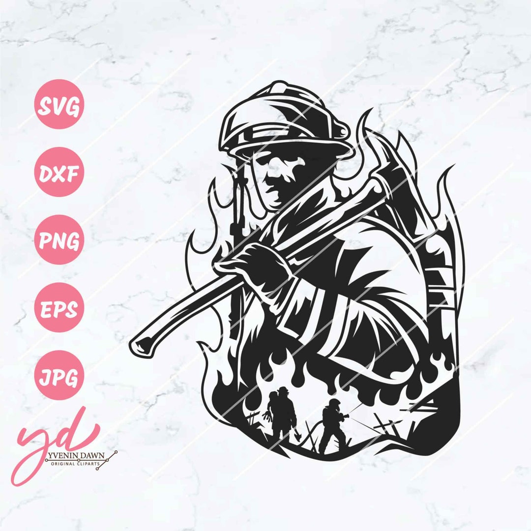 Firefighter Svg | Fireman Svg | Fire Fighter Shirt Logo Svg | 911 ...