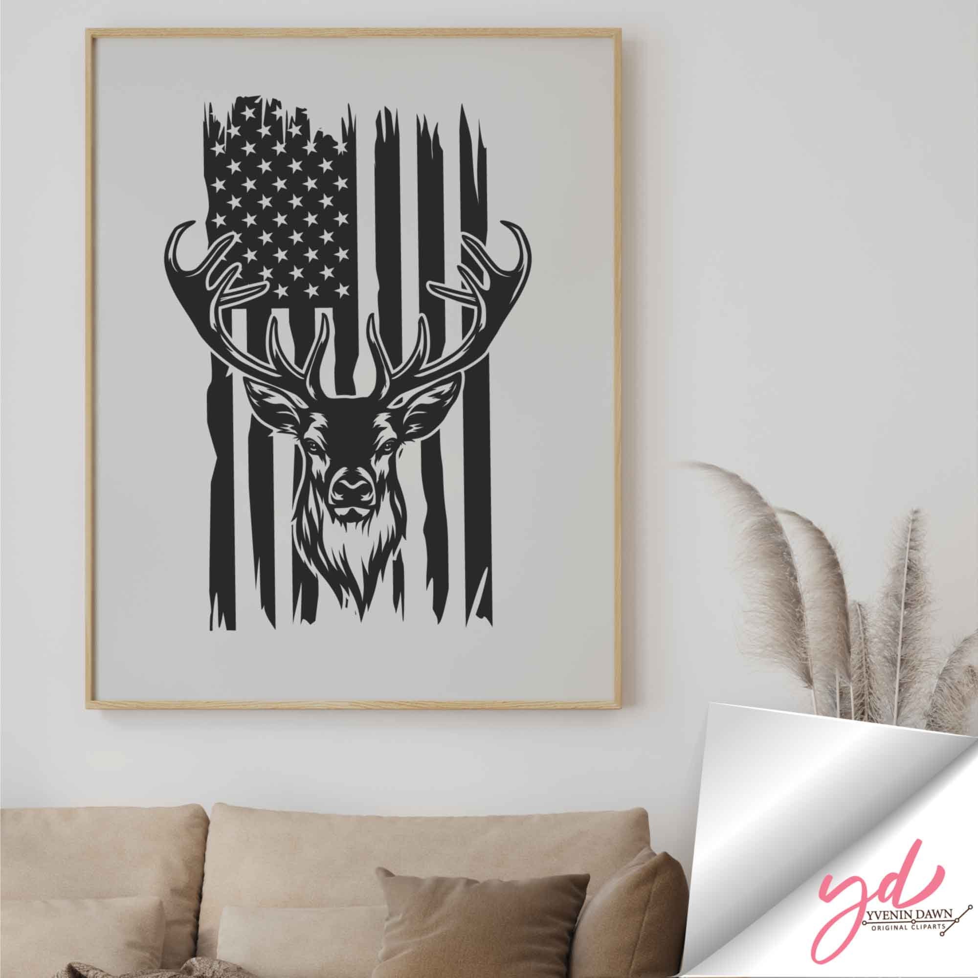 Us Buck Head Svg Deer Hunting Svg Deer Head Svg Deer - Etsy