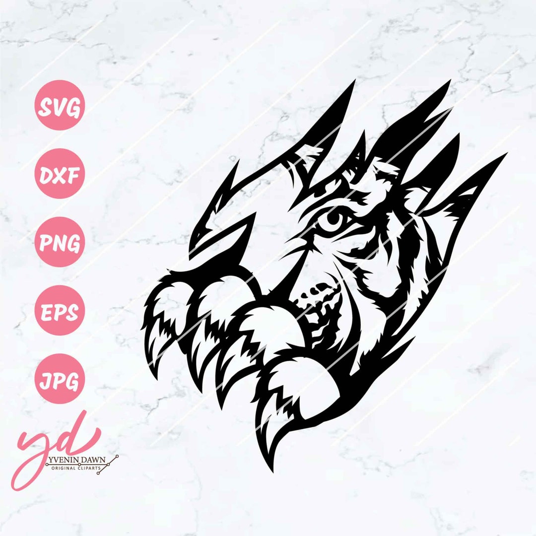 Tiger Scratch SVG: Claw Mark Decal (digital Download) - Etsy