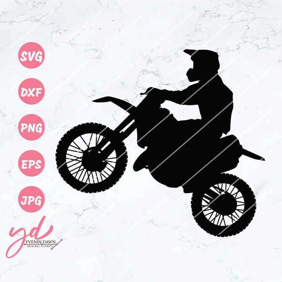 Motocross Svg Motorcycle Svg Dirt Bike Svg Racing Svg - Etsy