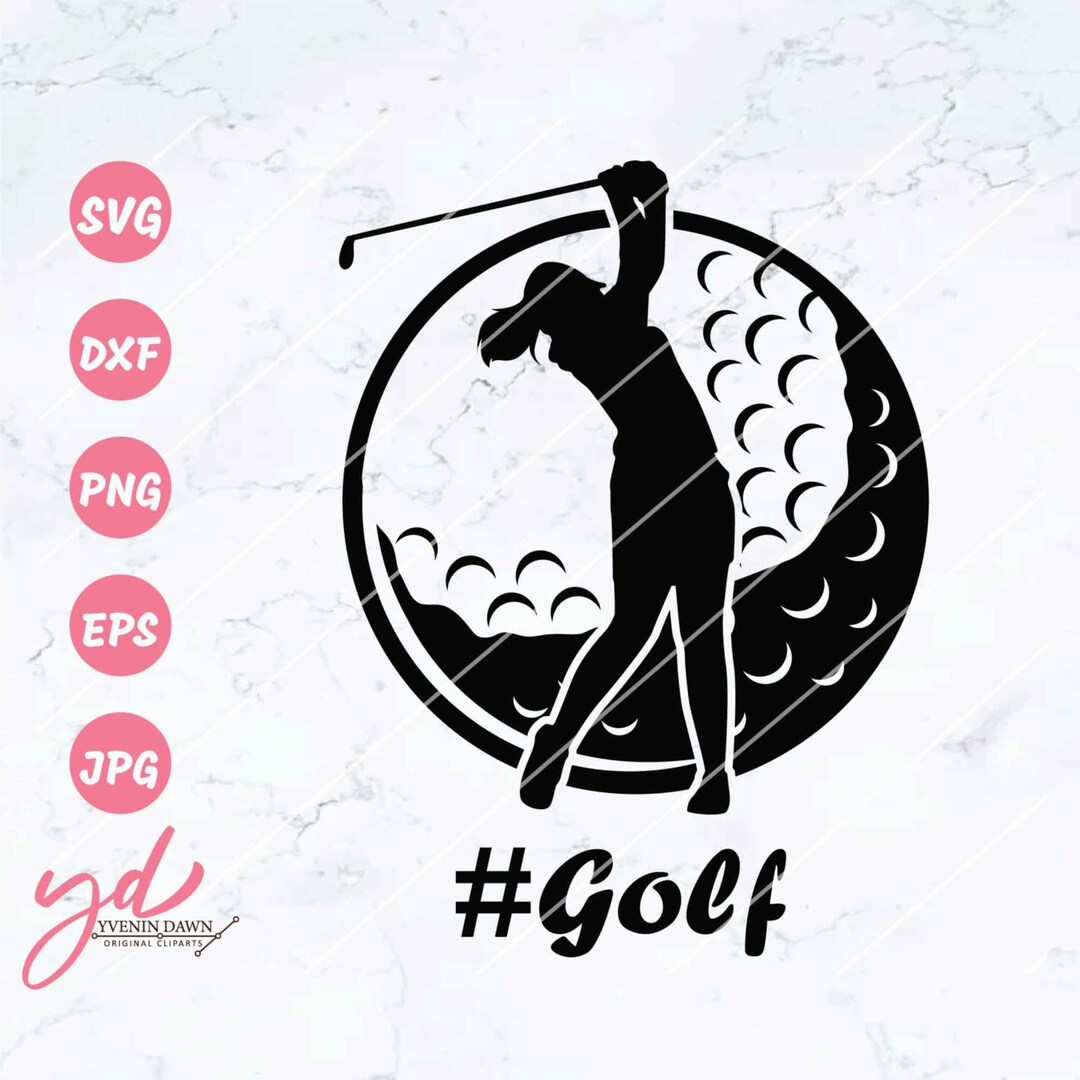Golf Player SVG: Sports Clipart, Cut Files (digital Download) - Etsy