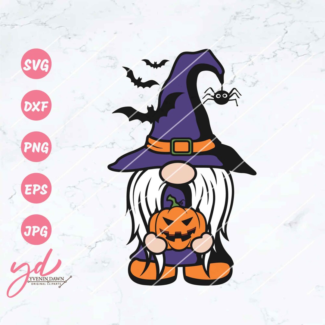 Halloween Gnome Svg Gnome Svg Halloween Design Svg Cute - Etsy