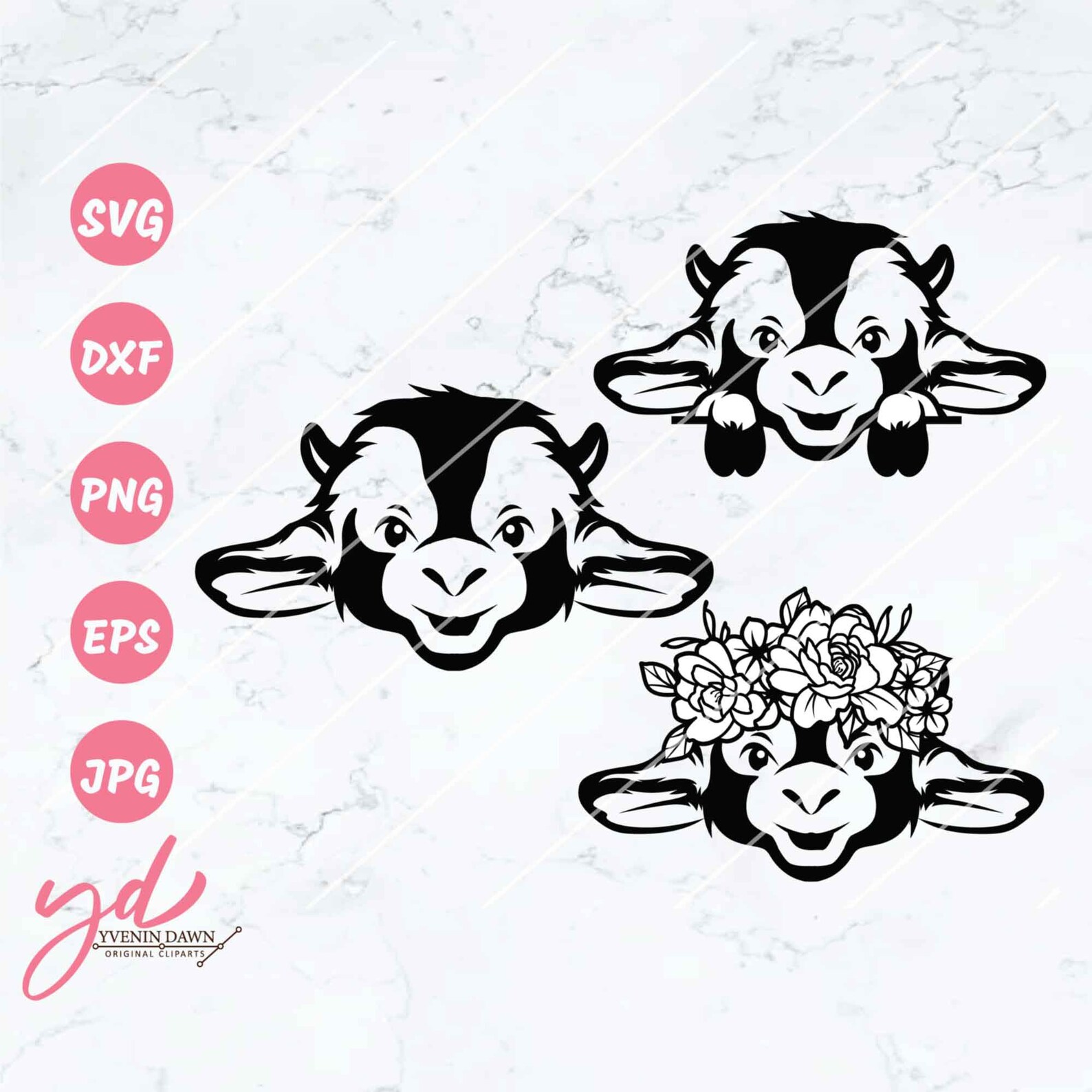 Cute Farm Goat Svg Goat Svg Goat Face Svg Cute Goat Svg - Etsy