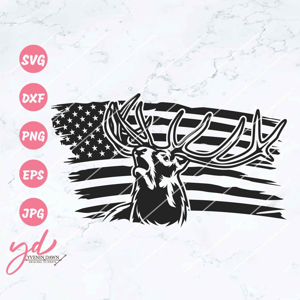 US Elk Deer Svg US Elk Antler Svg Deer Svg US Hunting - Etsy