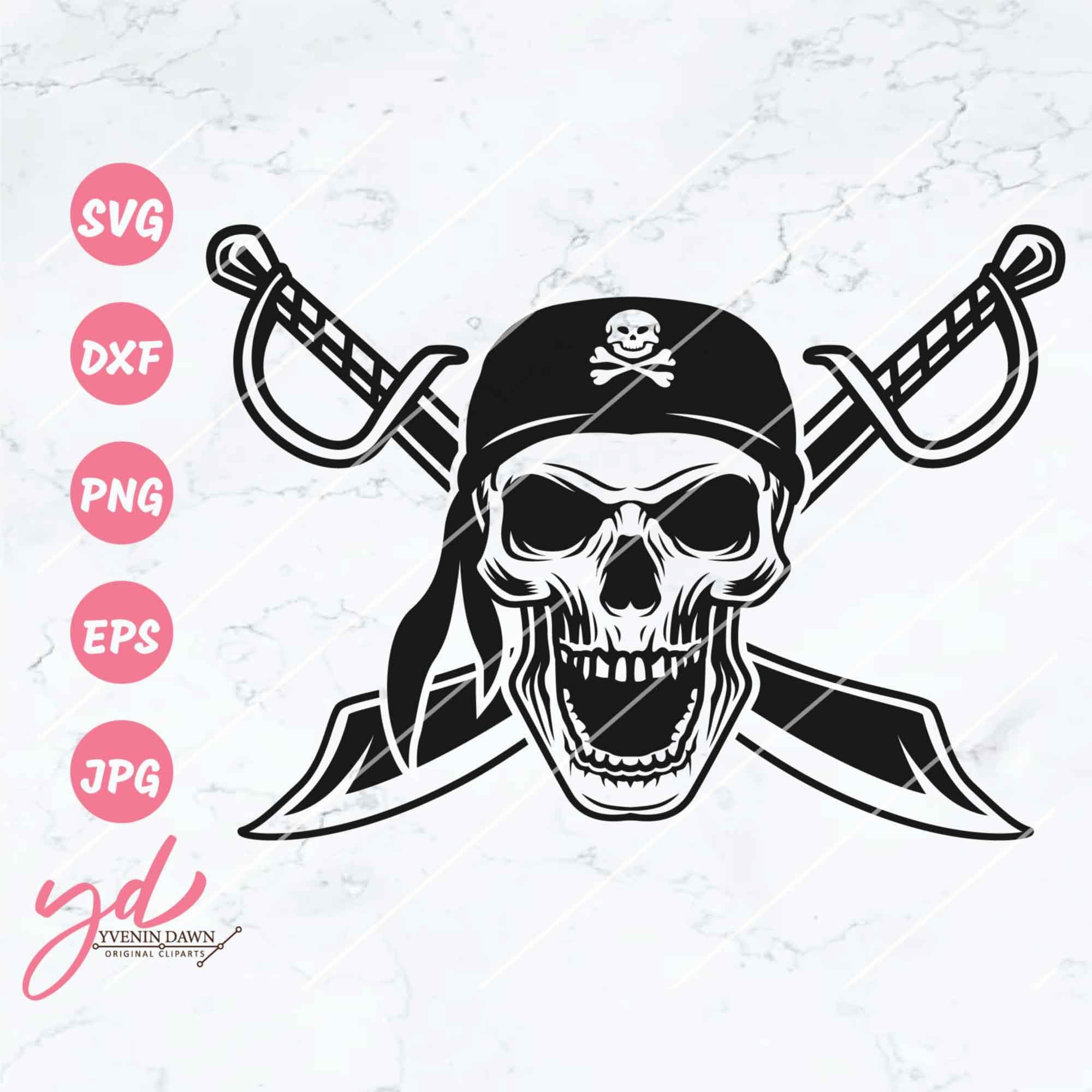 Pirate Svg 2 Pirate Skull Svg Skull Svg Pirate Clipart - Etsy Canada