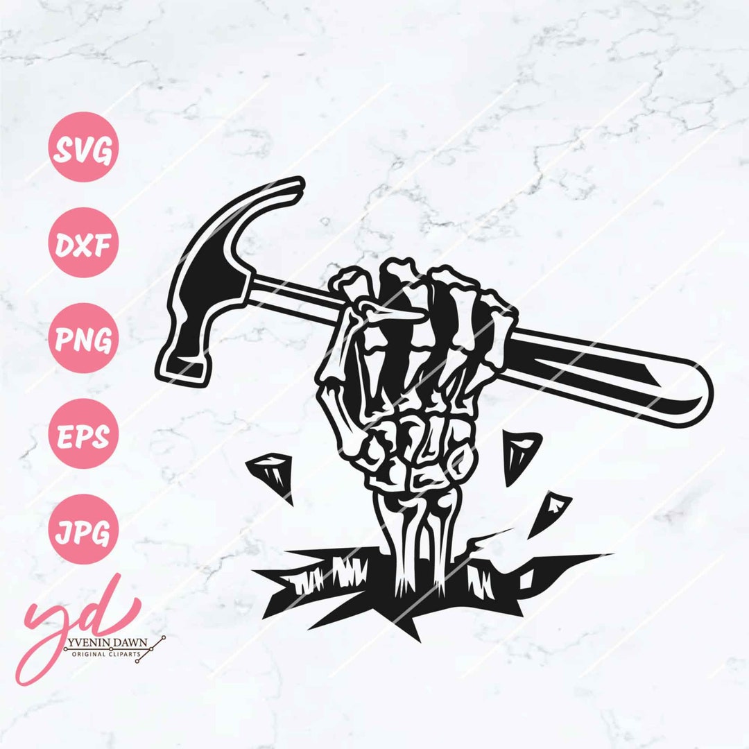 Carpenter Skeleton Hands Svg | Skeleton Through the Wall Svg ...