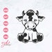 Cute Cow Sitting Svg Png 2 Cow Svg Farm Animal Svg Farm Cow Svg Cute ...