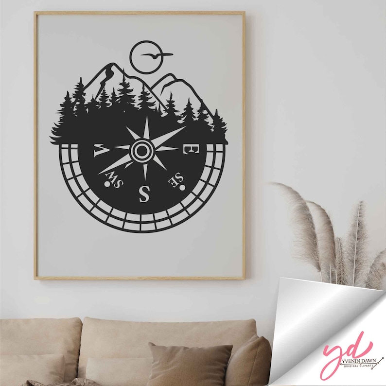 Compass Svg Adventure Compass Outdoor Svg Compass Cut - Etsy