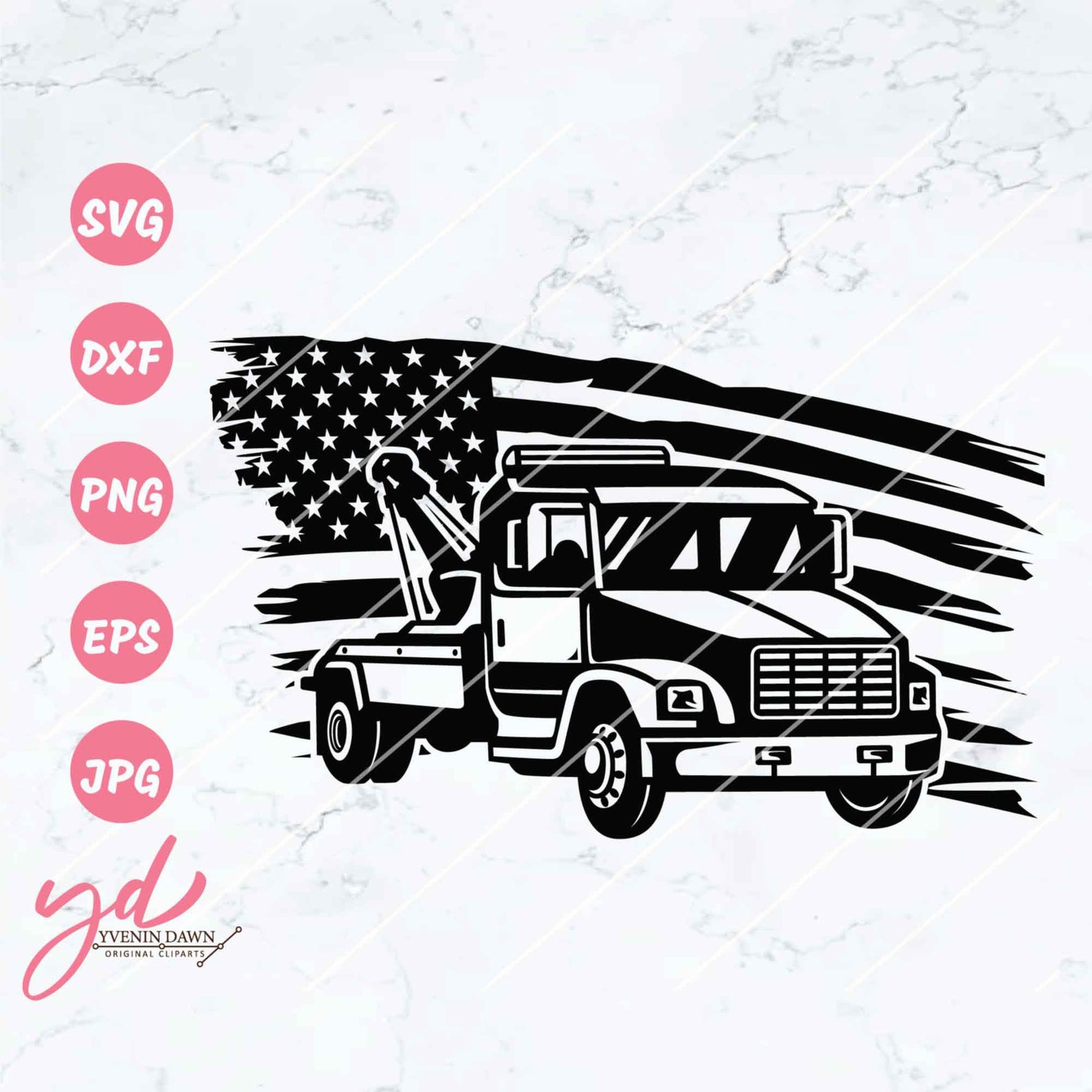 US Tow Truck Svg Tow Truck Driver Svg Truck Svg Tow - Etsy