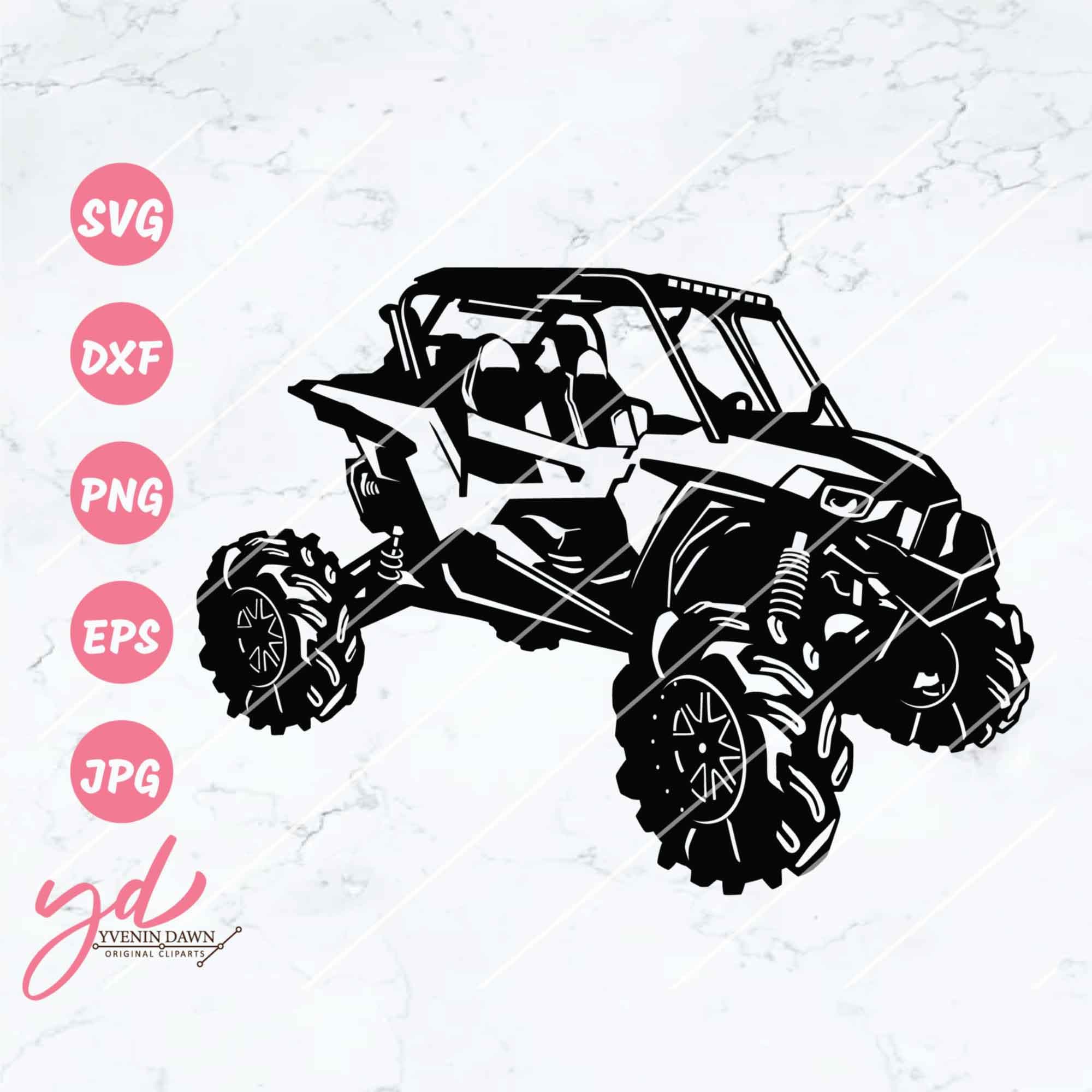 ATV Offroad SVG: RZR 4-wheeler Clipart (digital Download) - Etsy