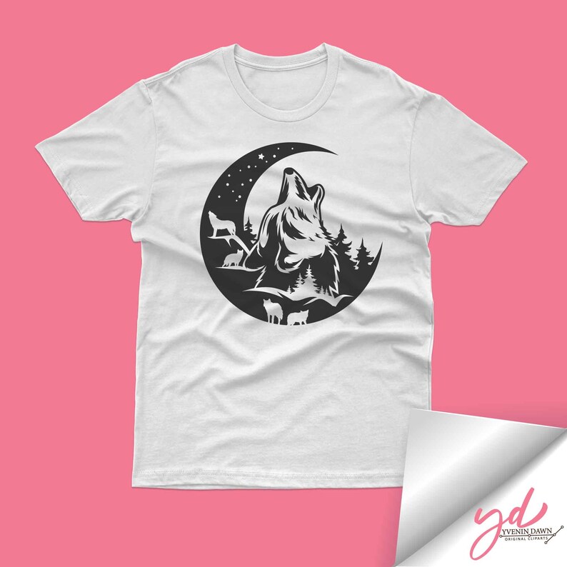 Howling Wolf Scene Svg Png Wolf Svg Wolf Pack Svg - Etsy