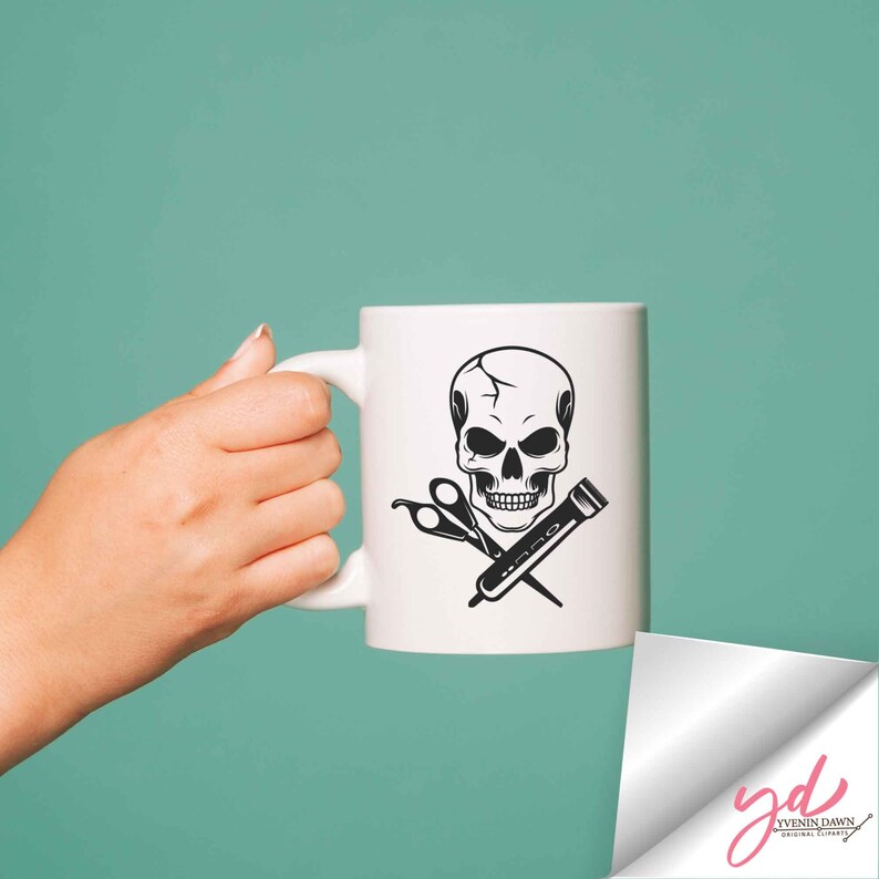 Barber Skull Svg File Barber Svg Skull Svg Barber - Etsy