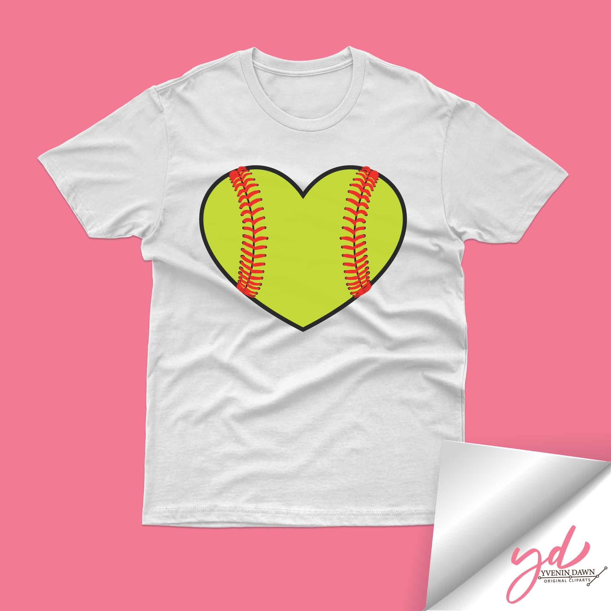Baseball Svg Softball Svg Baseball Heart Svg Softball - Etsy