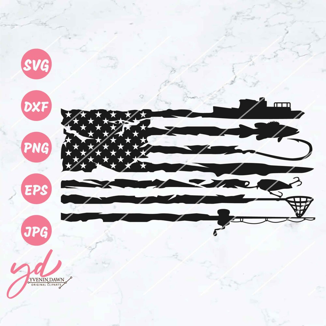 Fishing Flag Svg Bass Fish Svg Fishing Svg Fishing Boat - Etsy