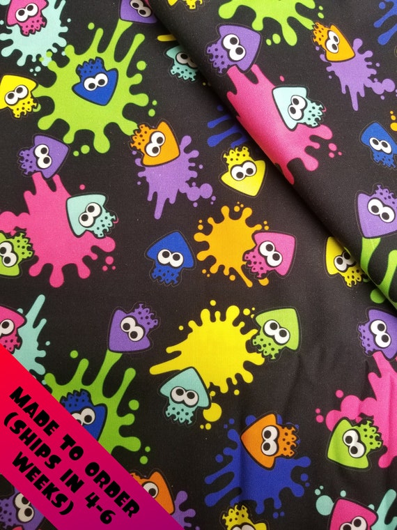 Splatoon Squids soft Cotton Fabric MADE TO ORDER - Etsy
