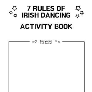 Irish Dance Activity Book- 7 Rules of Irish Dancing - Etsy